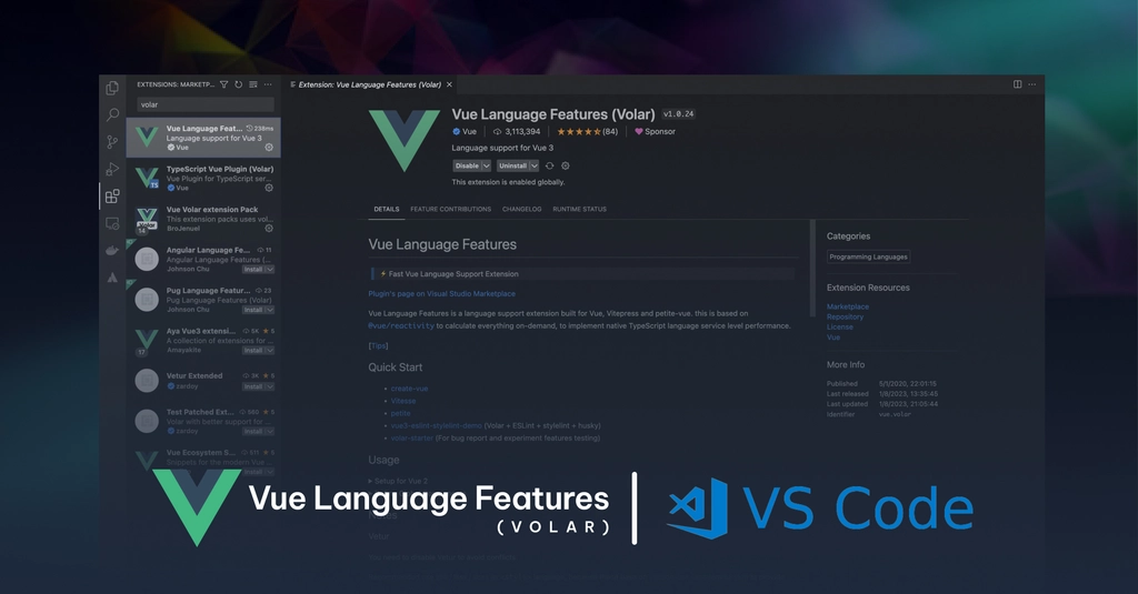 6 Top VS Code extensions for Vue.js Developers in 2023 - Vue School ...