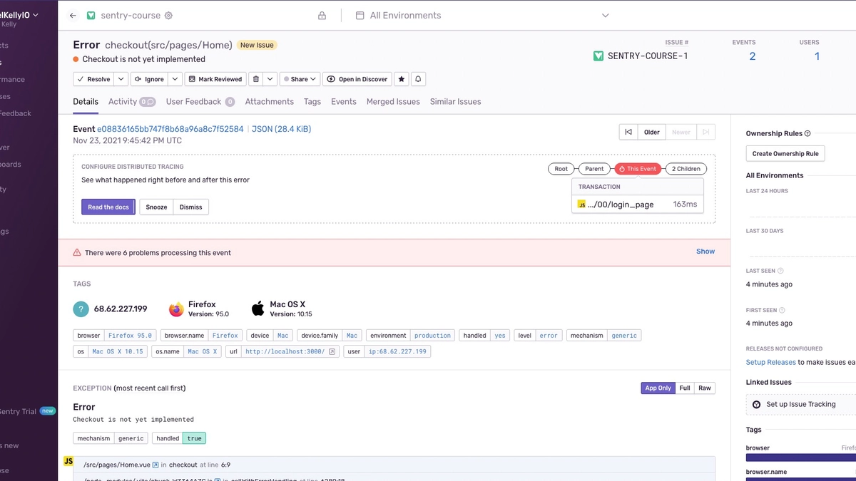 Introduction to Error Monitoring for Vue Developers - Vue School Articles