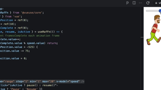 How To Create An Animated Sprite With Vueuse Vue School Articles