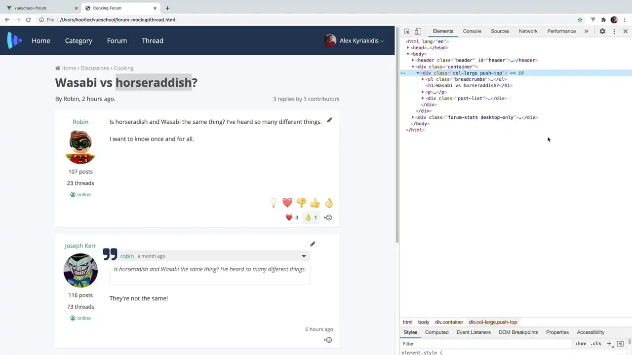 Styling Vue Components - A Vue.js Lesson From our Vue.js Course:... Styling Vue Components - A Vue.js Lesson From our Vue.js Course:...