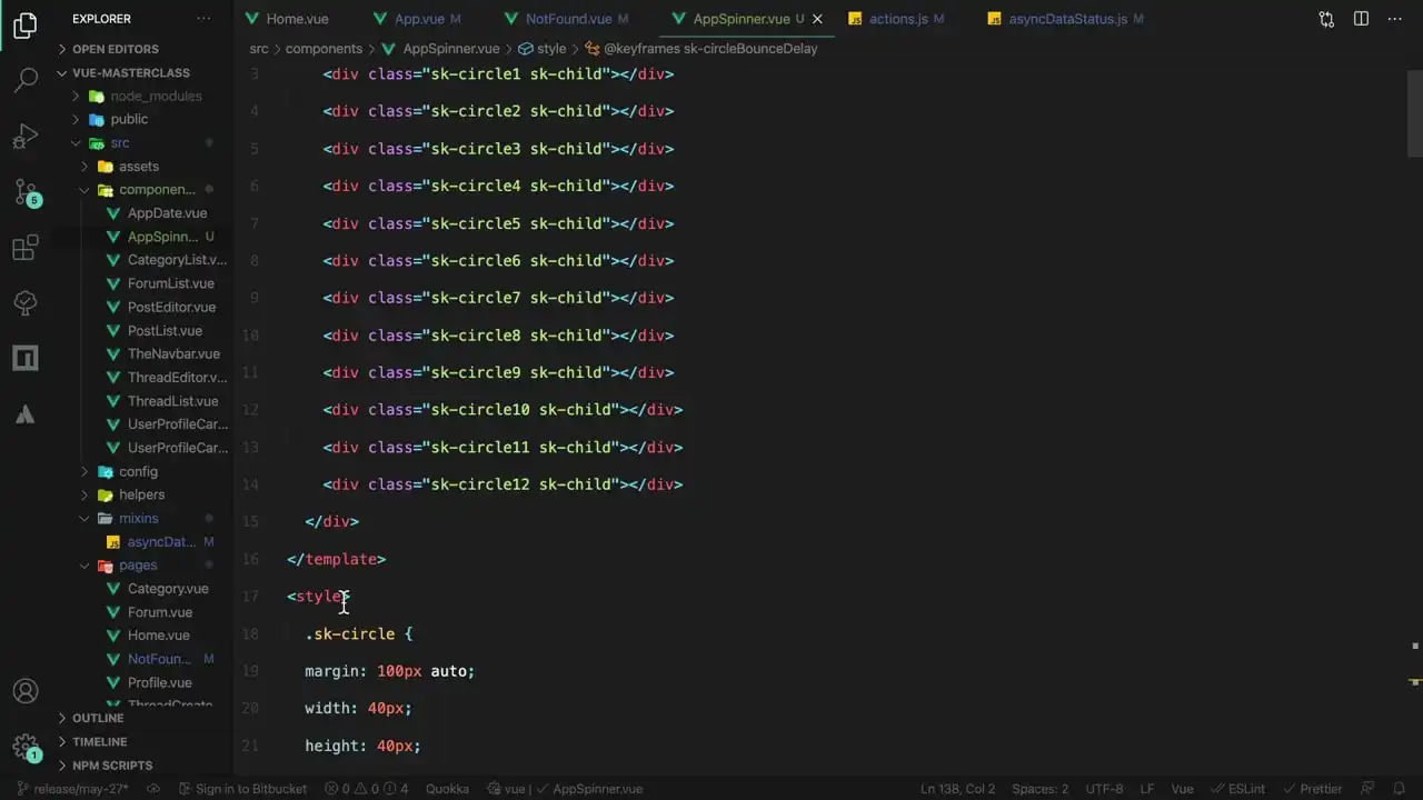 Show a Loading Spinner while Fetching Async Data - A Vue.js Lesson... Show a Loading Spinner while Fetching Async Data - A Vue.js Lesson...