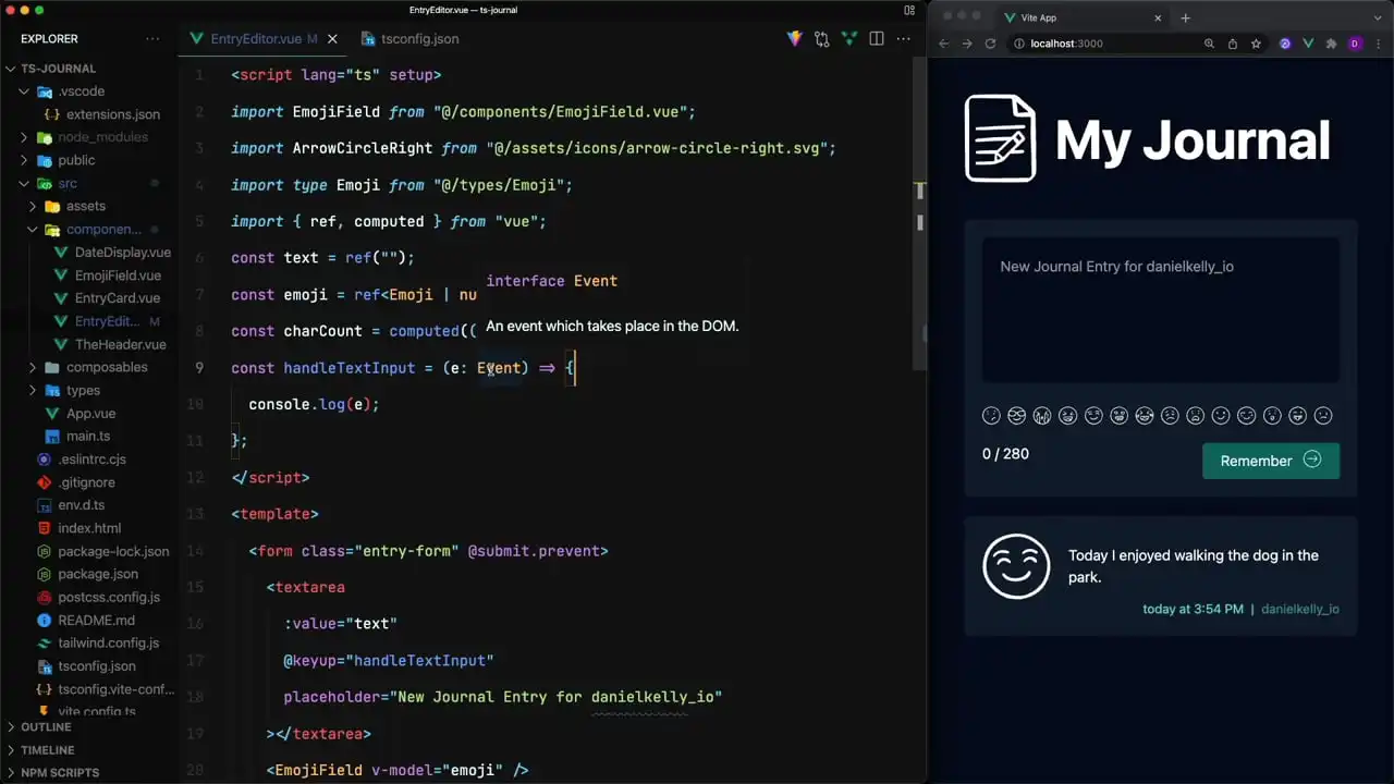 Typing Event Handlers - A Vue.js Lesson From our Vue.js Course:... Typing Event Handlers - A Vue.js Lesson From our Vue.js Course:...