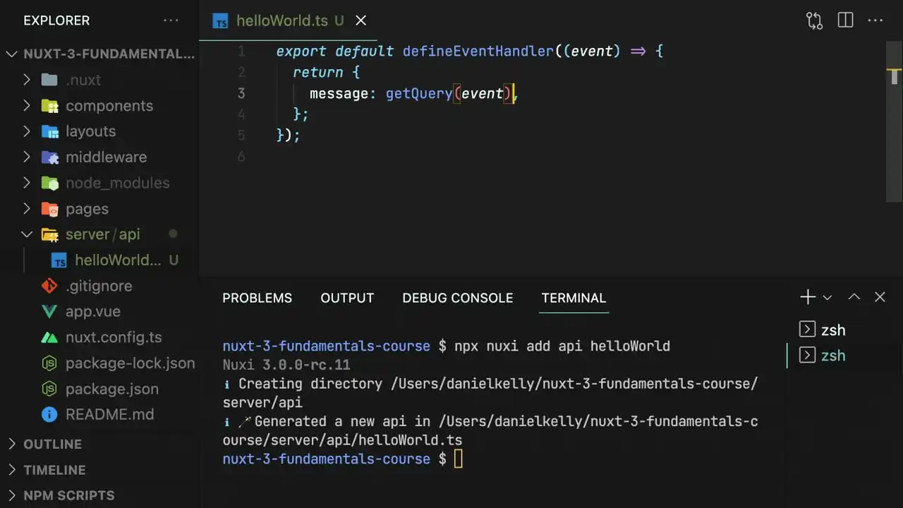 Nuxt Server API Routes - A Vue.js Lesson From our Vue.js Course:... Nuxt Server API Routes - A Vue.js Lesson From our Vue.js Course:...