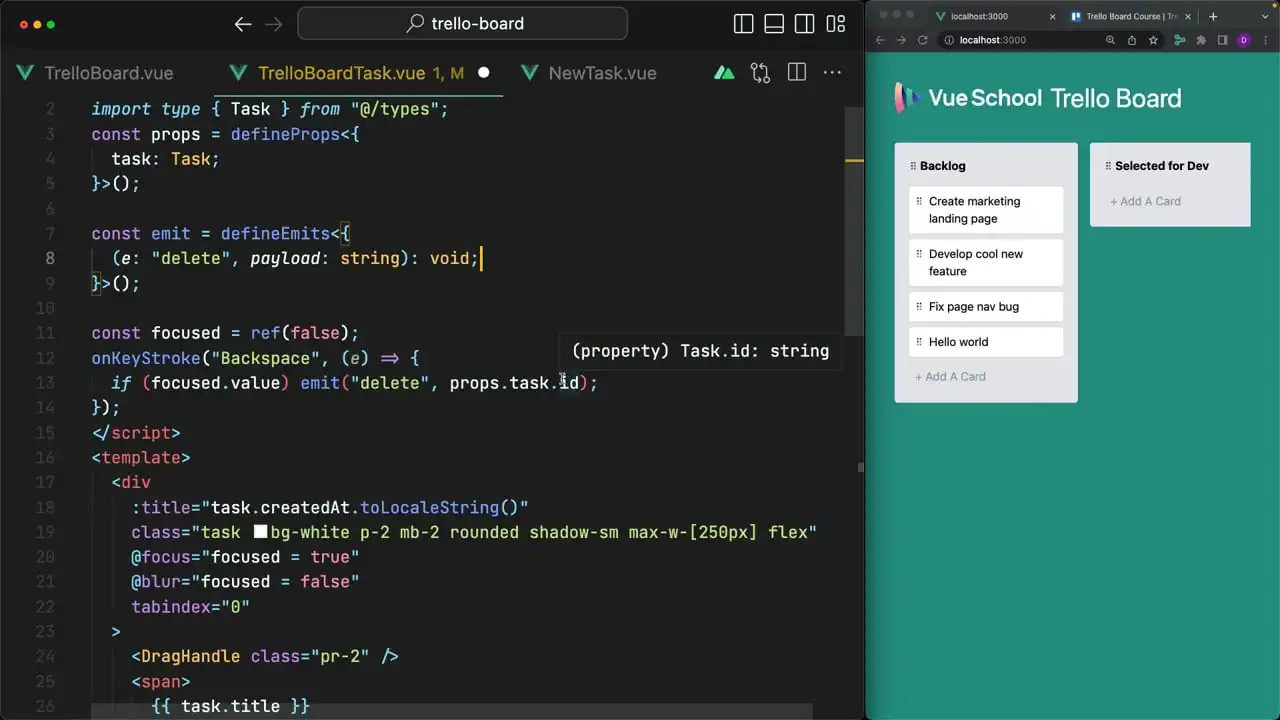 Delete Tasks with Backspace - A Vue.js Lesson From our Vue.js... Delete Tasks with Backspace - A Vue.js Lesson From our Vue.js...