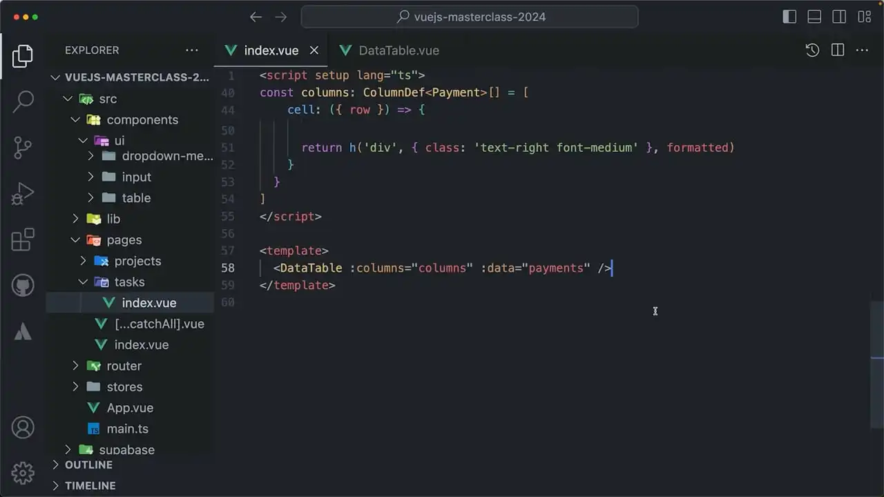 Customize the Data Table Implementation for Our Vue.js App - A... Customize the Data Table Implementation for Our Vue.js App - A...