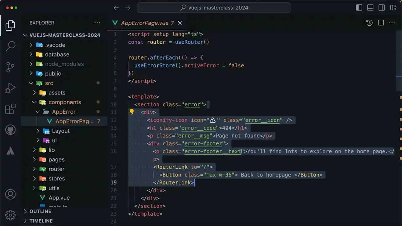 Adjust the Error Page for Custom Errors - A Vue.js Lesson From our... Adjust the Error Page for Custom Errors - A Vue.js Lesson From our...