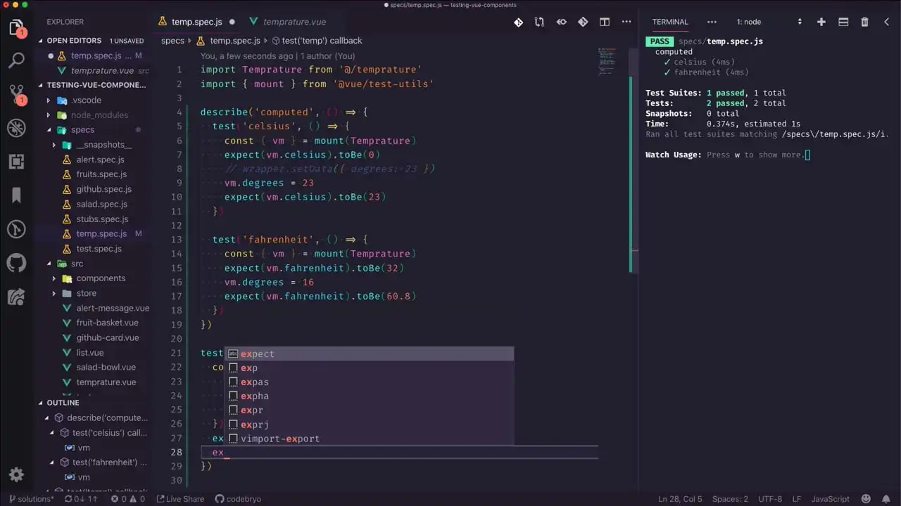Learn How To Test Computed Properties and Watchers - A Vue.js... Learn How To Test Computed Properties and Watchers - A Vue.js...