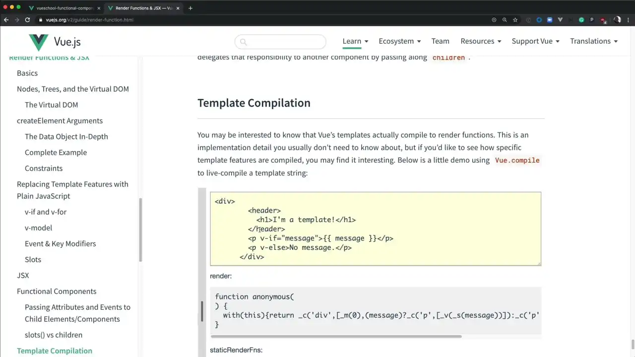 Introduction to render functions - A Vue.js Lesson From our Vue.js... Introduction to render functions - A Vue.js Lesson From our Vue.js...
