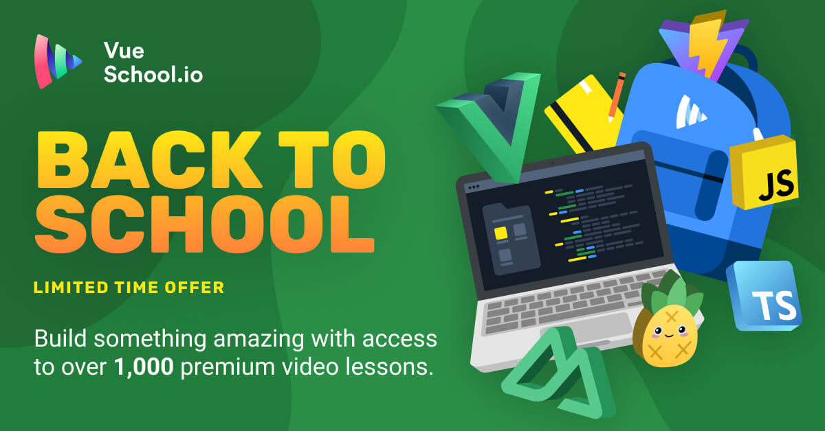 SALE: Get up to 45% off a Vue School subscription
